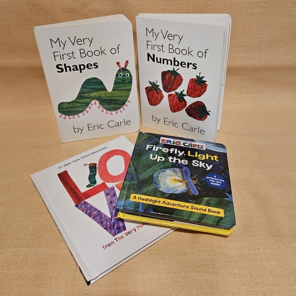 Other | Eric Carle Board Book Bundle Numbers Shapes Popup Love | Poshmark